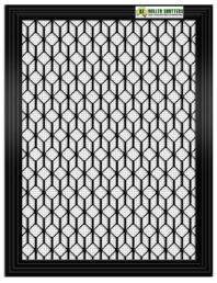 Decorative Diamond Window Grille - Oz Roller Shutters