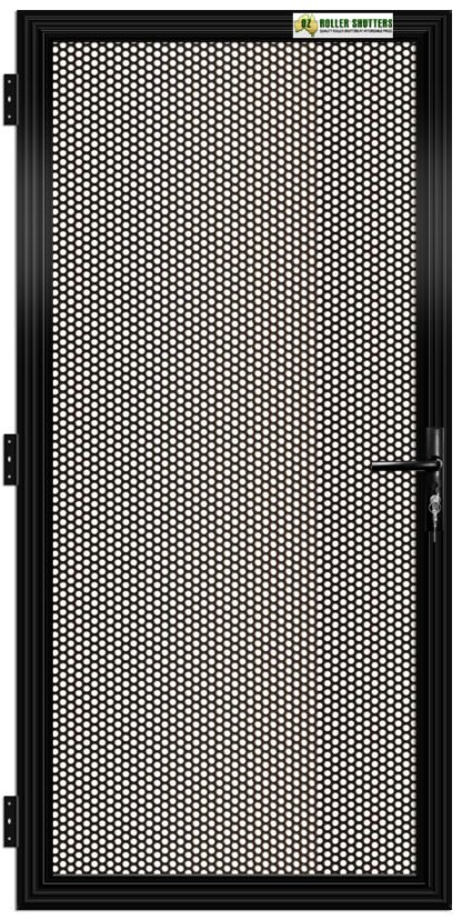 Security Door Perforated Alumesh - Oz Roller Shutters